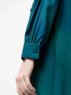 PAULA Name' Scarf Detail Midi Dress - Blue