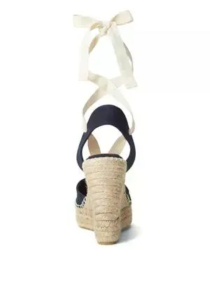 Polo Ralph Lauren Wedge Espadrilles With Tie-fastening Ankle Strap