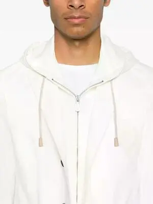 Eleventy Layered Effect Blazer With Hood