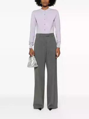 Valentino Garavani Wide-leg Trousers In Medium Virgin Wool Blend