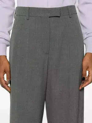 Valentino Garavani Wide-leg Trousers In Medium Virgin Wool Blend