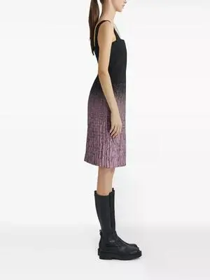 Ports 1961 Gradient Effect Bodycon Midi Dress - Black