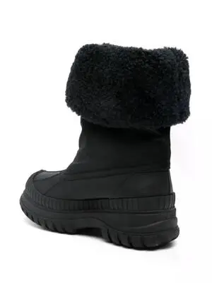 GANNI Faux-shearling Trimmed Ankle Boots