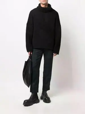 Comme Des Garçons Check-print Tailored Trousers - Black
