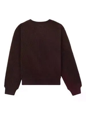 Sporty & Rich Slogan-patch Fleece Jumper