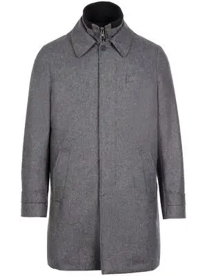 NORWEGIAN WOOL Down-lined Wool Coat
