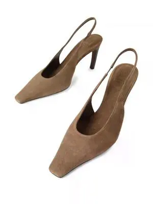 Brunello Cucinelli Suede Slingback Pumps