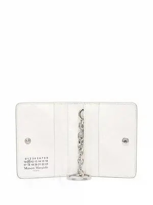 MAISON MARGIELA Four-stitch Leather Card Holder - White