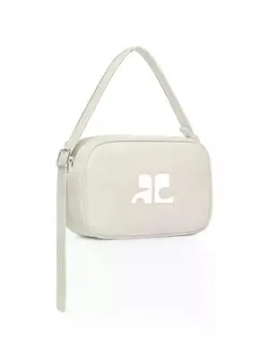 COURREGES Leather Camera Bag - Neutrals