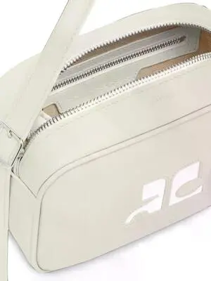 COURREGES Leather Camera Bag - Neutrals