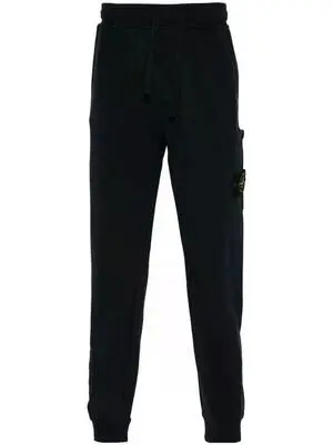 Stone Island Patch-pocket Drawstring Trousers - Blue