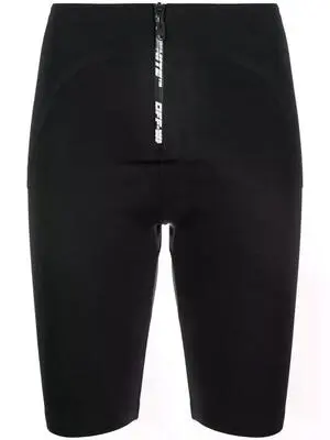 Off-White Logo Print Shorts - Black