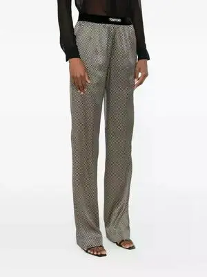 TOM FORD Polka Dot Pajama Pants - Neutrals