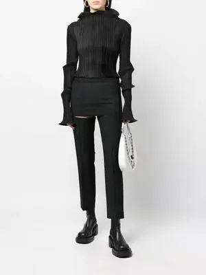 Givenchy Wool-mohair Blend Slit Trousers