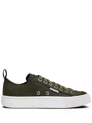 COURREGES Logo-embroidered Canvas Sneakers - Green