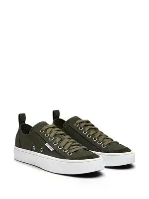 COURREGES Logo-embroidered Canvas Sneakers