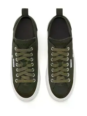COURREGES Logo-embroidered Canvas Sneakers