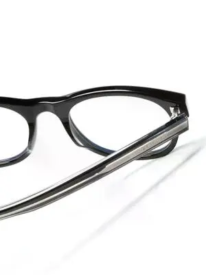 Saint Laurent Acetate Oval Frame Eyeglasses