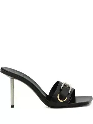 Givenchy Voyou 90mm Leather Sandals - Black