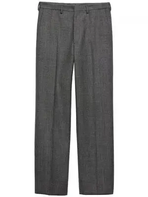 Prada Houndstooth Wool Trousers