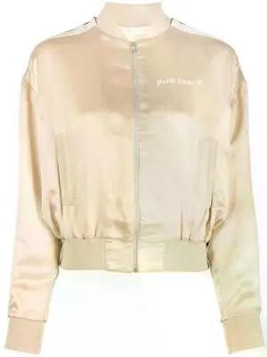 Palm Angels Striped Bomber Jacket