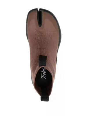 TABI FOOTWEAR High-top Sock Sneakers With Tabi Toe - Brown