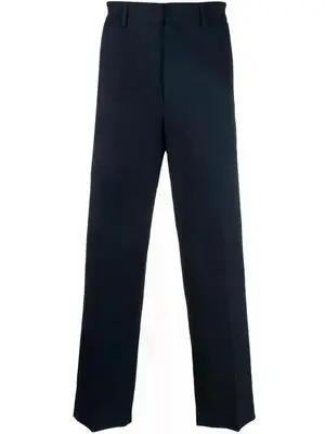 DEPARTMENT 5 Straight-leg Cotton Trousers - Blue