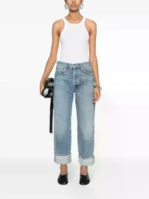 AGOLDE Fran Mid-rise Straight-leg Jeans