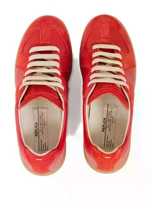 MAISON MARGIELA Replica Leather Sneakers - Red