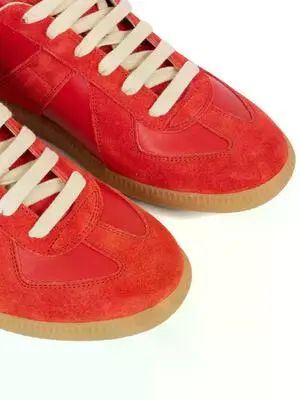 MAISON MARGIELA Replica Leather Sneakers - Red