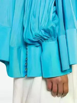 LANVIN Gathered Drop-shoulder Kaftan With Front Tie
