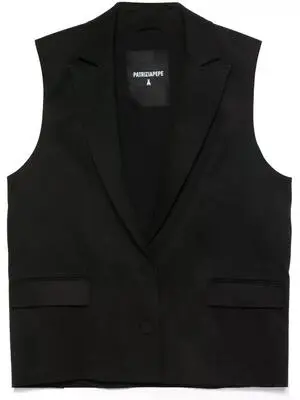 Patrizia Pepe Twill Vest - Black