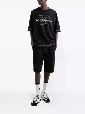 Dolce & Gabbana Logo Embossed Elasticated Shorts