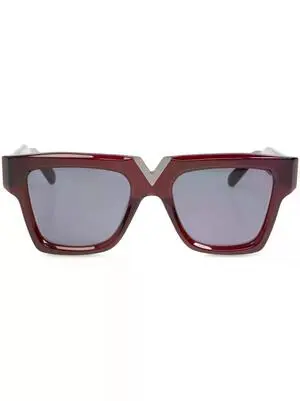 Valentino Garavani Rectangle-frame Sunglasses - Red