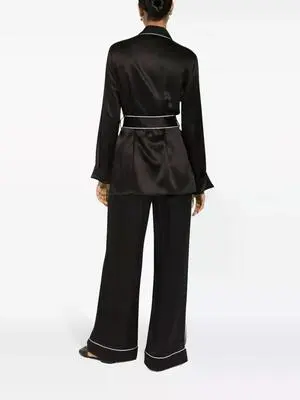 Dolce & Gabbana Elasticated-waist Silk Palazzo Trousers