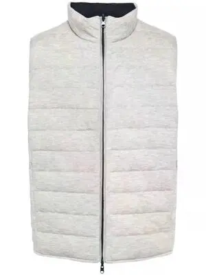 N.peal Reversible Down Gilet - Grey