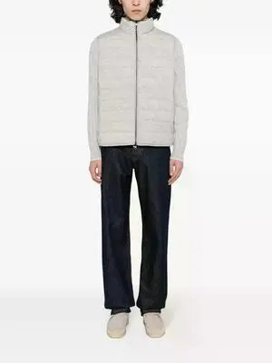 N.peal Reversible Down Gilet - Grey