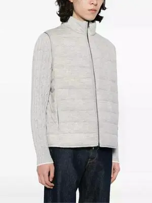 N.peal Reversible Down Gilet - Grey