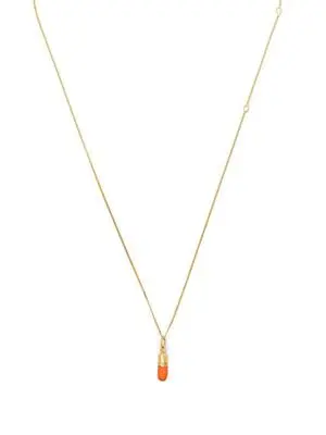 TRUE ROCKS Mini Pill Pendant Necklace - Gold
