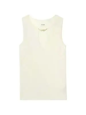 Zadig&Voltaire Sayani Sleeveless Top - Neutrals