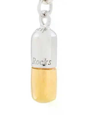 TRUE ROCKS Two-tone Pill Hoop Earring