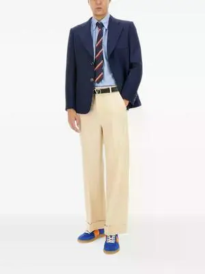 Valentino Garavani Gabardine Wool Trousers