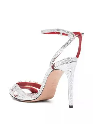 HARDOT 100mm Embellished Booty Sandals