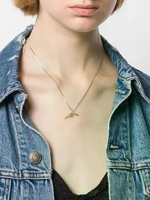 TRUE ROCKS Sterling Pistol Pendant Necklace