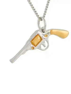 TRUE ROCKS Sterling Pistol Pendant Necklace
