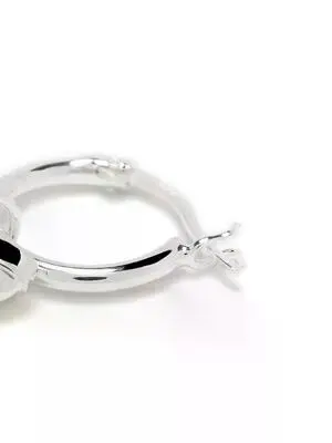 TRUE ROCKS Sterling Shark Tooth Hoop Earring