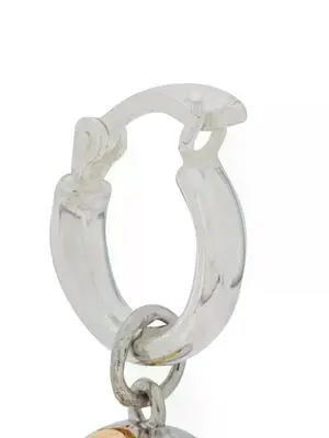 TRUE ROCKS Eight Ball Hoop Earring