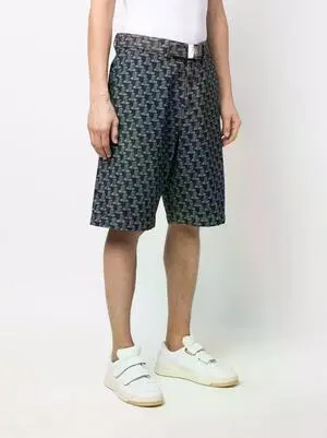 LANVIN Geometric Print Bermuda Shorts