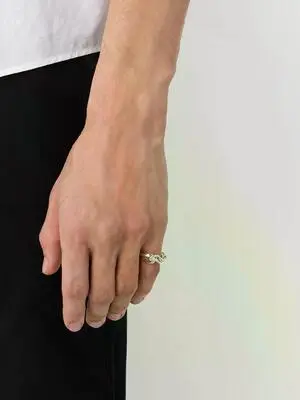 SHAUN LEANE Hook Chain Ring - Silver