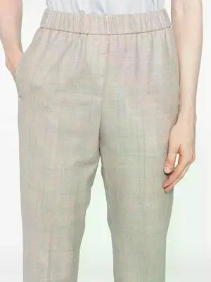 Peserico Checked Tapered Trousers
